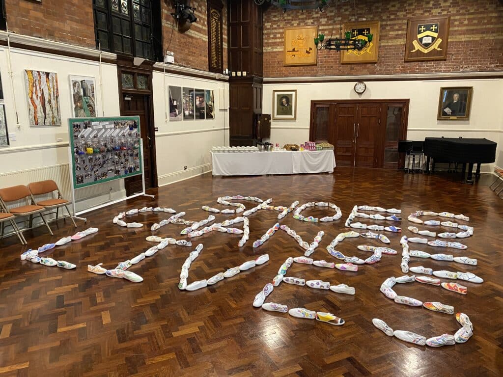 First Year EDGE: Sal's Shoes Collaboration Exhibition - Caterham School