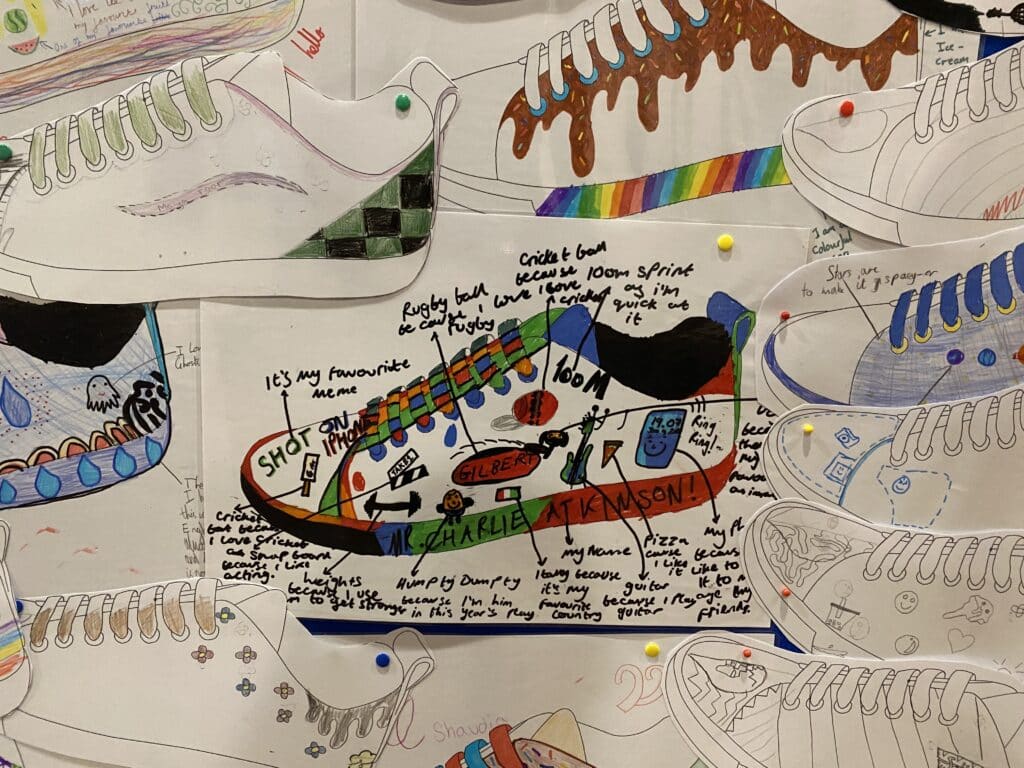 First Year EDGE: Sal's Shoes Collaboration Exhibition - Caterham School