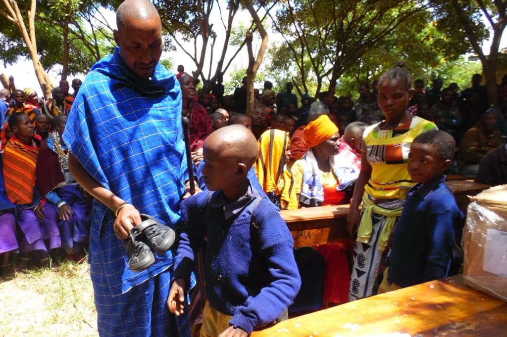 Warm Welcome to Sal's Shoes at Lerang'wa - Caterham School