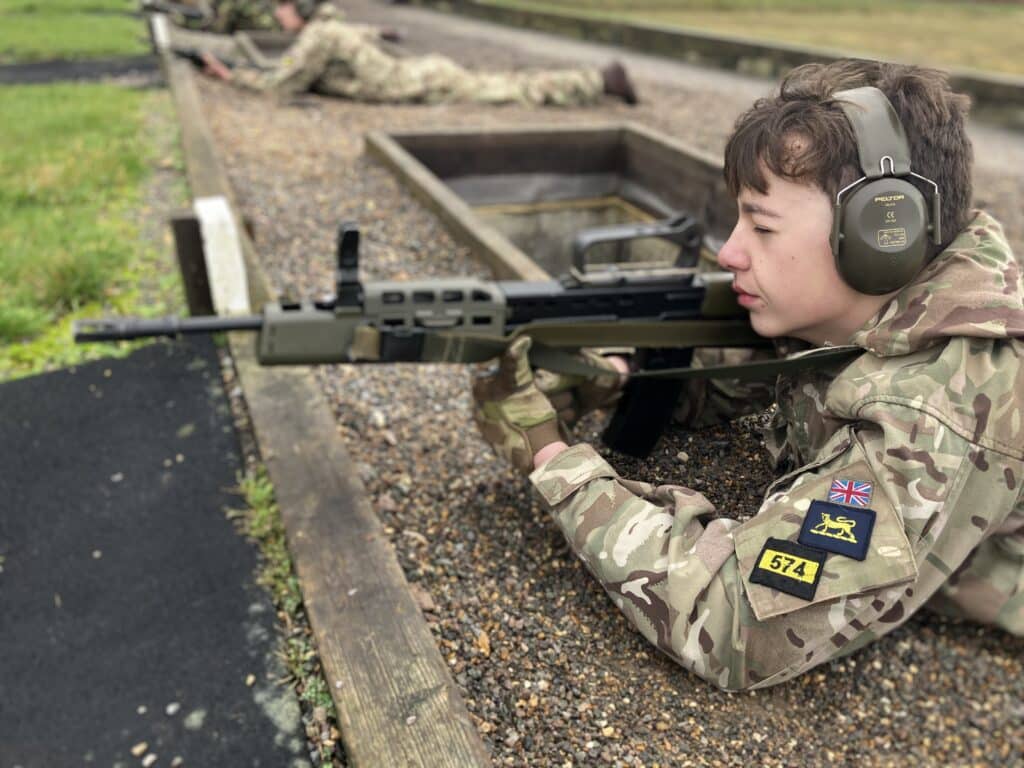 Cadet Shooting Stars at CCF Range Camp - Caterham School