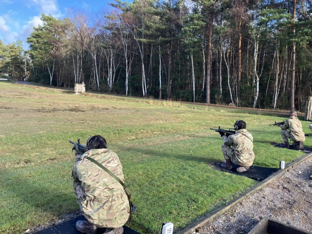Cadet Shooting Stars at CCF Range Camp - Caterham School