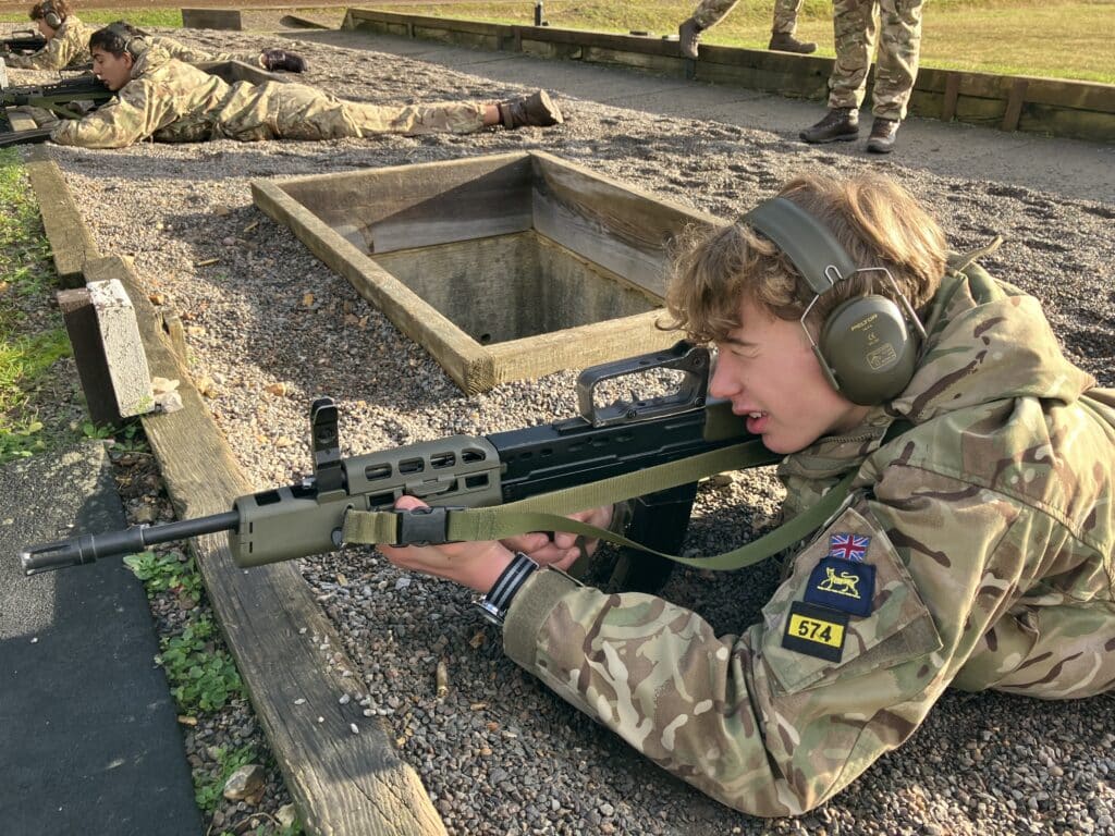 Cadet Shooting Stars at CCF Range Camp - Caterham School