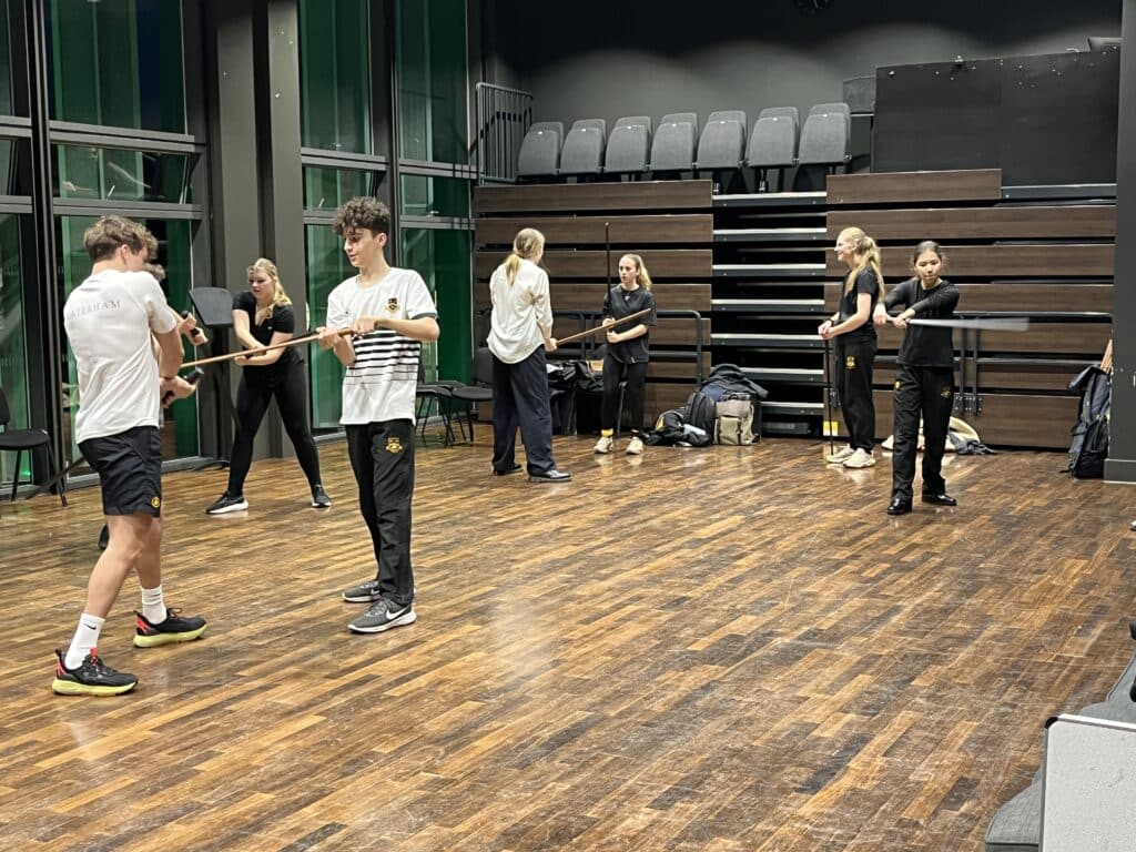 Thrilling Stage Combat Workshop for Drama Scholars - Caterham School