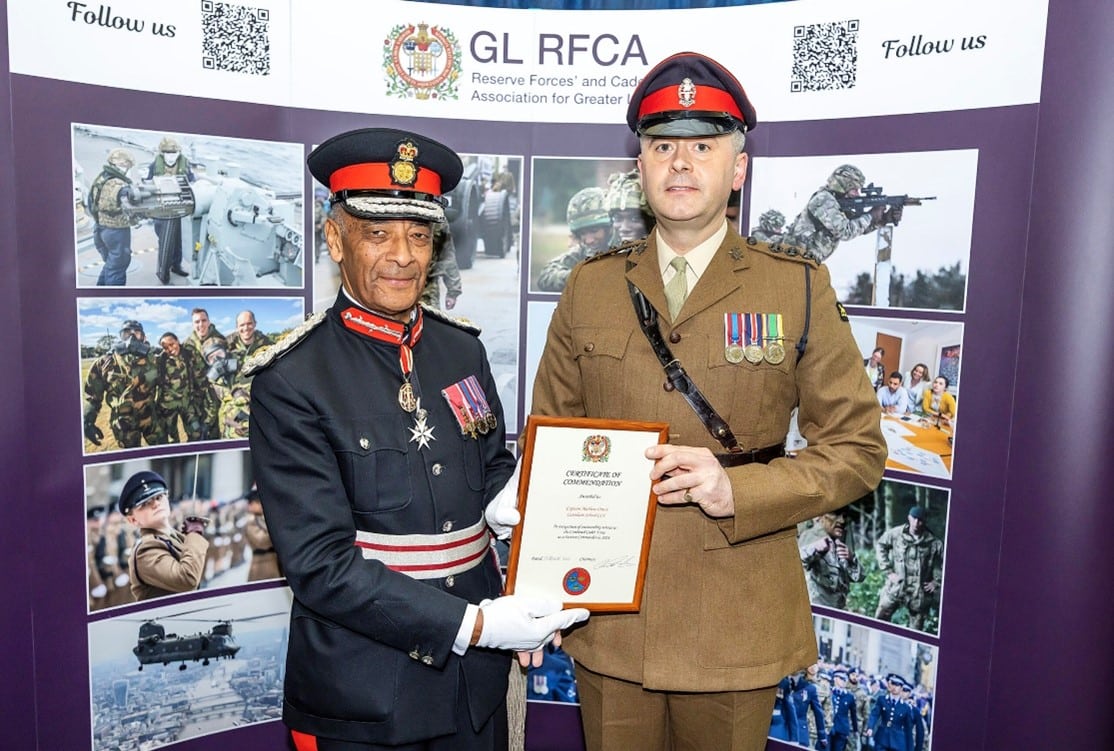 CCF - Captain Owen Wins London Award - Caterham School