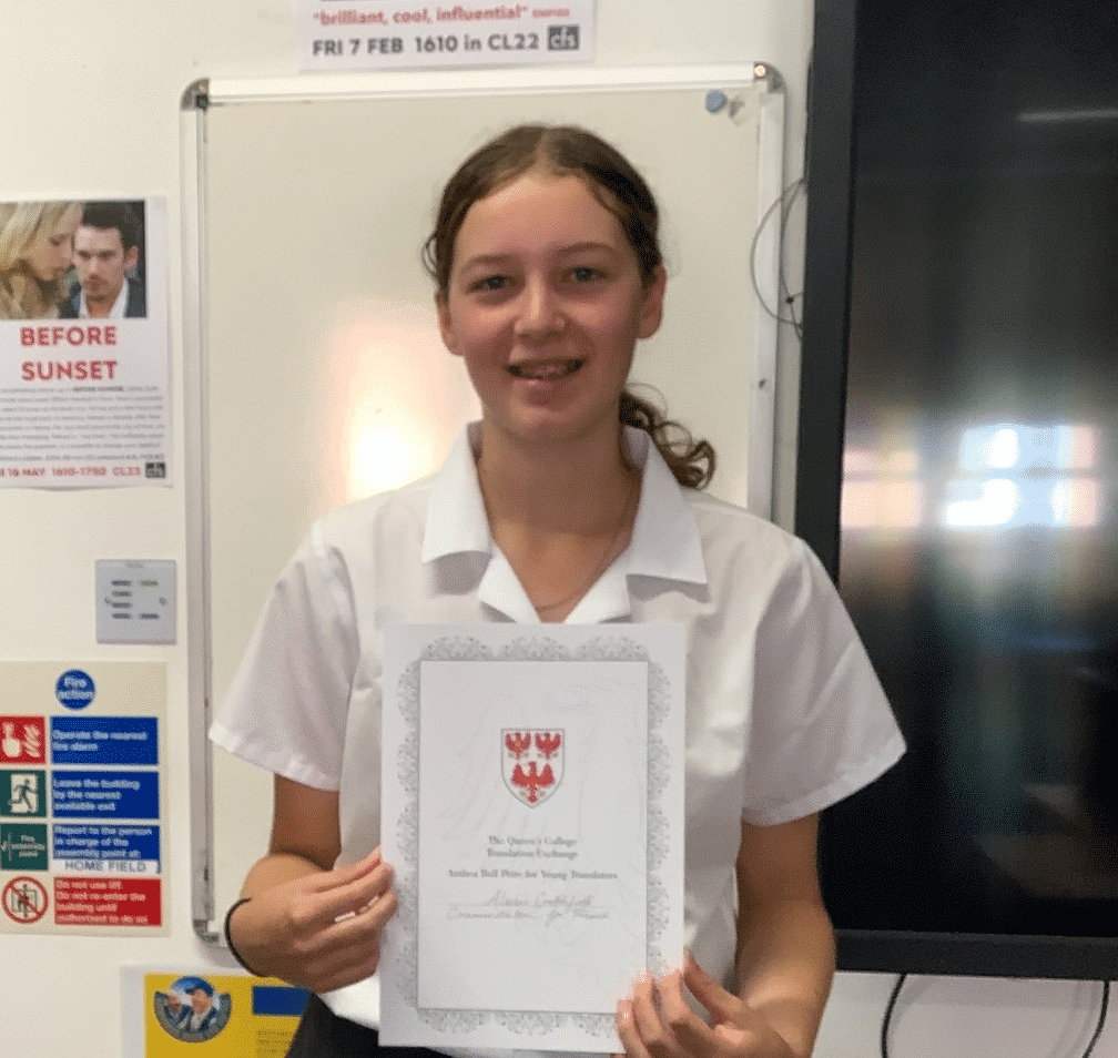 Alexis Wins Commendation in Prestigious Competition - Caterham School